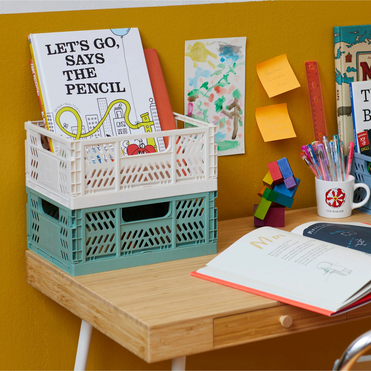 Modern Folding Crate – December Sun